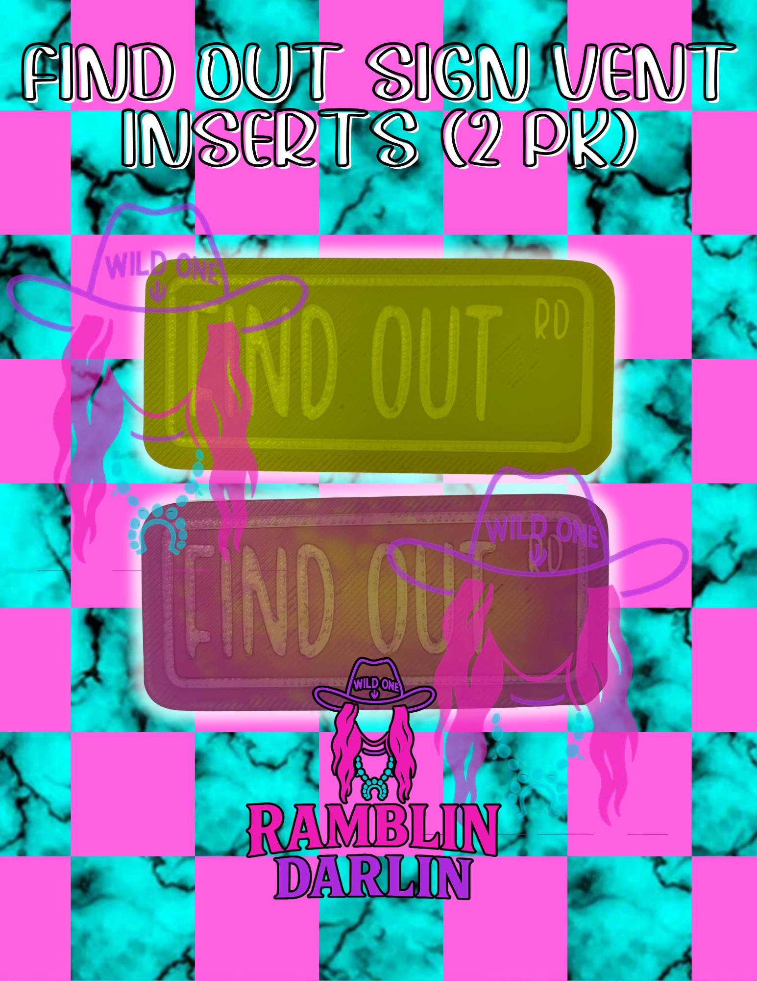 Street Sign Vent Insert Molds (2pk) – Ramblin Darlin